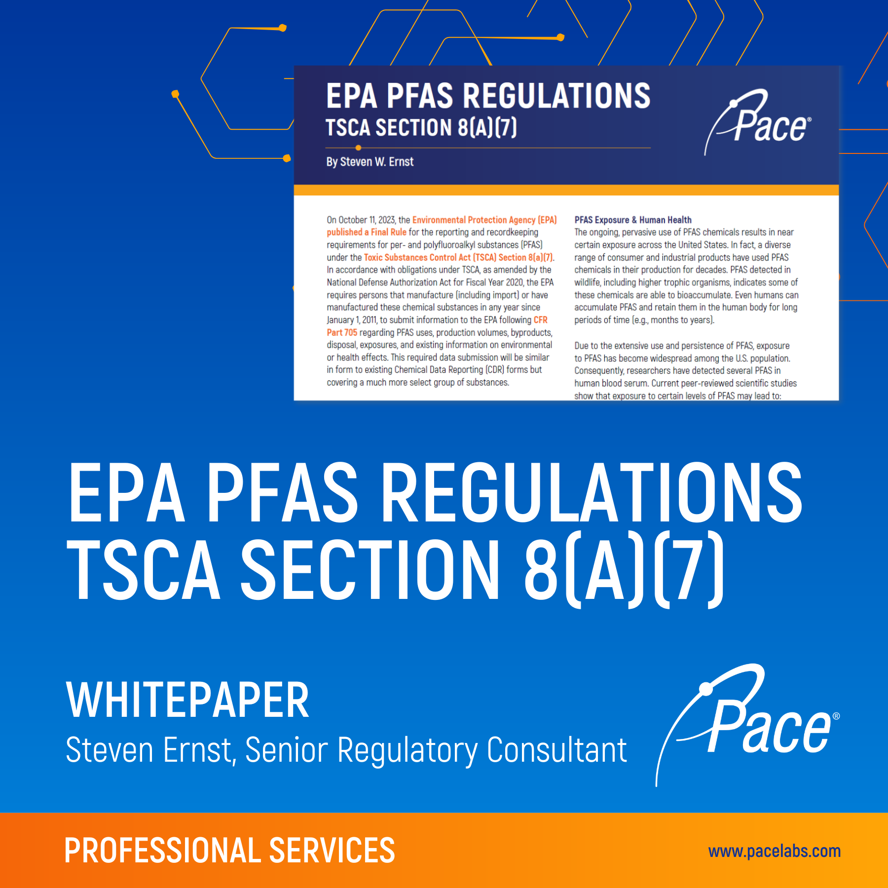 Whitepaper: EPA PFAS Regulations – TSCA Section 8(a)(7) Whitepaper: EPA PFAS Regulations – TSCA Section 8(a)(7)
